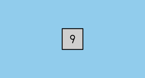 9️⃣ Keycap Digit Nine Emoji on OpenMoji 12.0