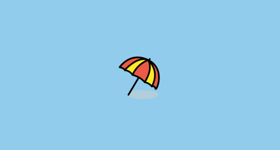⛱️ Umbrella on Ground Emoji on OpenMoji 12.0