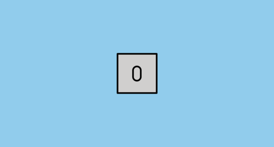 0️⃣ Keycap Digit Zero Emoji on OpenMoji 12.2