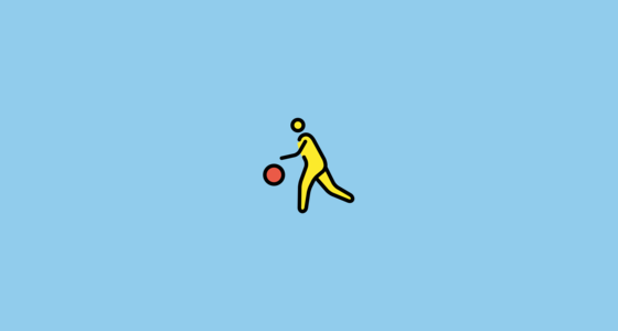 ⛹️ Persona Botando Un Balón Emoji on OpenMoji 12.2