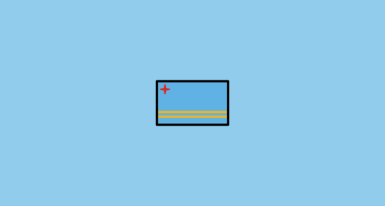 🇦🇼 Flag: Aruba Emoji on OpenMoji 12.3