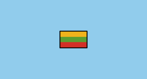 🇱🇹 Flag: Lithuania Emoji on OpenMoji 12.3