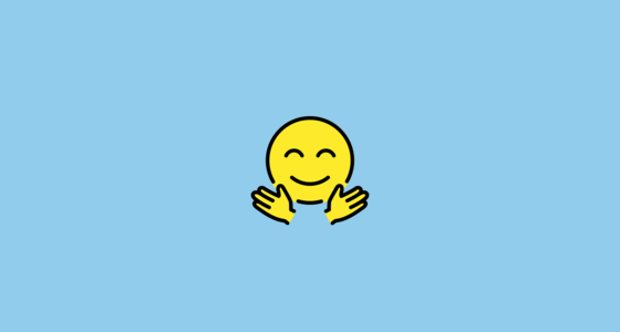 🤗 Blij Gezicht Met Handen Uitgestoken Voor Een Knuffel Emoji on ...