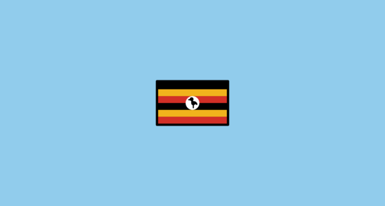 🇺🇬 Bandera: Uganda Emoji on OpenMoji 13.0