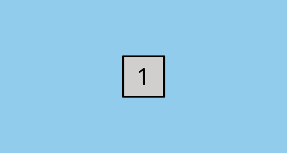1️⃣ Keycap Digit One Emoji on OpenMoji 13.0