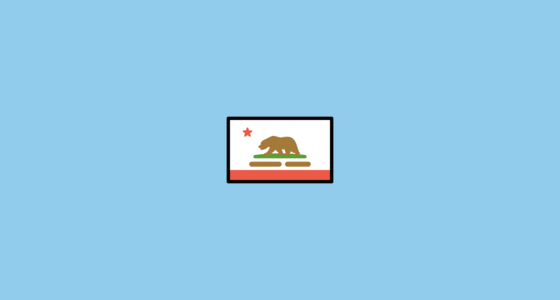 🏴󠁵󠁳󠁣󠁡󠁿 Bandeira de California (US-CA) Emoji on OpenMoji 13.1