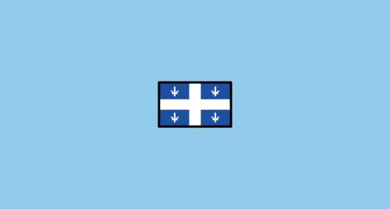 🏴󠁣󠁡󠁱󠁣󠁿 Flag for Quebec (CA-QC) Emoji on OpenMoji 13.1