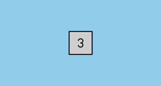 3️⃣ Keycap Digit Three Emoji on OpenMoji 13.1