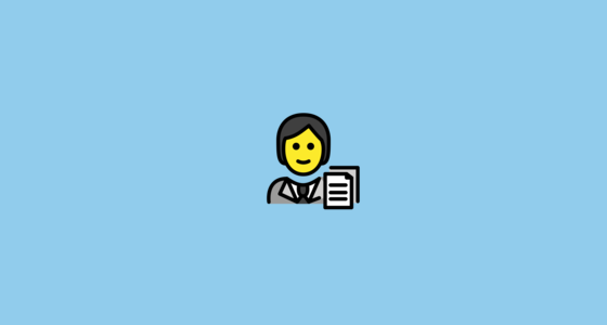 🧑‍💼 Trabalhador De Escritório Emoji on OpenMoji 13.1