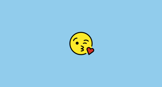 😘 Faccina Che Manda Un Bacio Emoji on OpenMoji 14.0