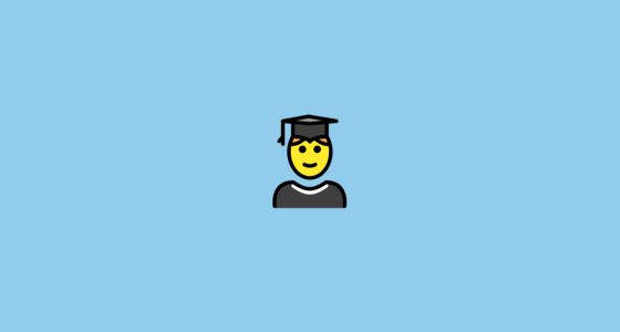 🧑‍🎓 Studente Emoji on OpenMoji 14.0