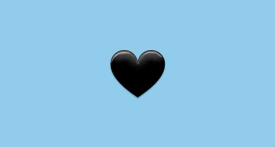 🖤 Corazón Negro Emoji on Samsung Experience 8.5