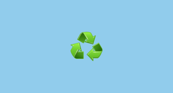 ♻️ Recycling Symbol Emoji on Samsung Experience 9.0