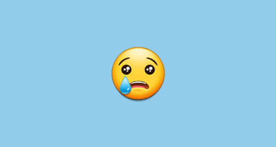 😢 Crying Face Emoji on Samsung Experience 9.0