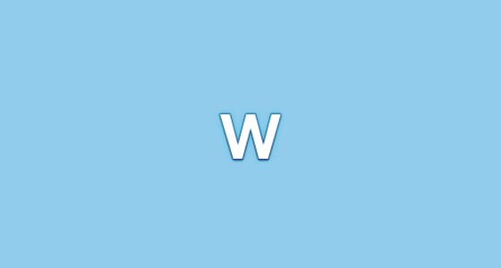 Regional Indicator Symbol Letter W Emoji on Samsung Experience 9.0