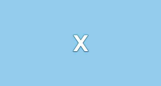 Regional Indicator Symbol Letter X Emoji on Samsung Experience 9.0