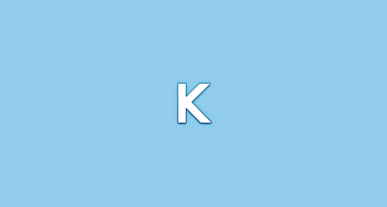 Regional Indicator Symbol Letter K Emoji on Samsung Experience 9.1