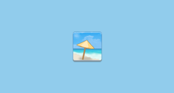 🏖️ Strand Met Parasol Emoji on Samsung Experience 9.5