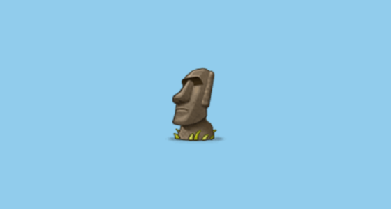 🗿 Moai Emoji on Samsung Experience 9.5