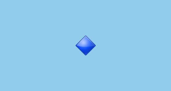 🔹 Rombo Blu Piccolo Emoji on Samsung Experience 9.5