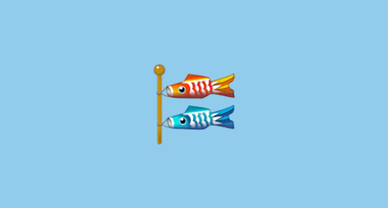 🎏 Carp Streamer Emoji on Samsung One UI 1.5