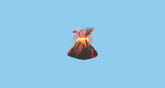 🌋 Volcán Emoji on Samsung One UI 1.5