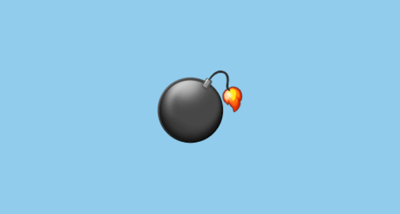 💣 Bomba Emoji on Samsung One UI 2.0