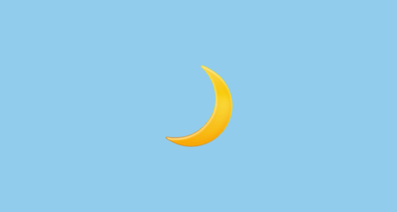 🌙 Lua Crescente Emoji on Samsung One UI 2.0
