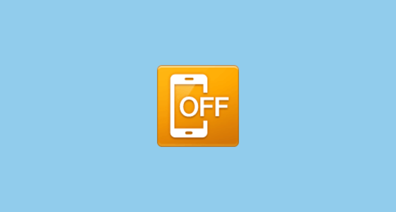 📴 Mobile Phone Off Emoji on Samsung One UI 2.0