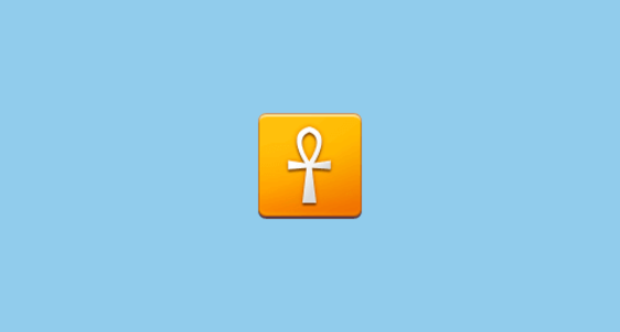 Ankh Emoji on Samsung One UI 2.1