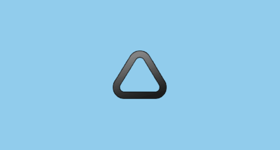 Triangle with Rounded Corners Emoji on Samsung One UI 2.1