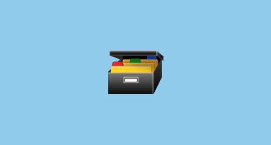 🗃️ Card File Box Emoji on Samsung One UI 2.5
