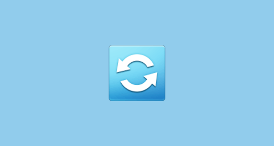 🔄 Counterclockwise Arrows Button Emoji on Samsung One UI 2.5
