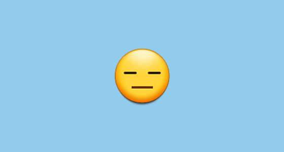😑 Expressionless Face Emoji on Samsung One UI 2.5