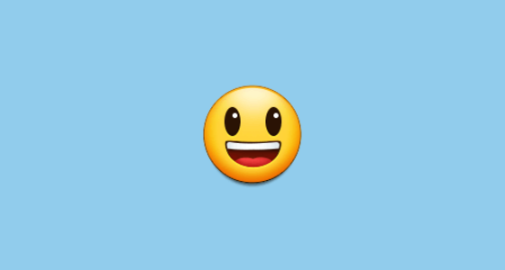 😃 Grinning Face with Big Eyes Emoji on Samsung One UI 2.5