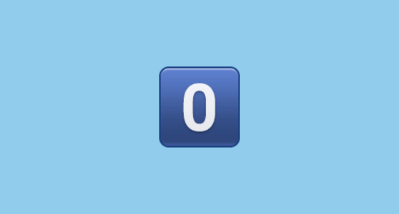 0️⃣ Keycap Digit Zero Emoji on Samsung One UI 3.1.1