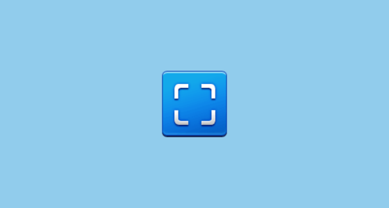 Square Four Corners Emoji on Samsung One UI 3.1.1