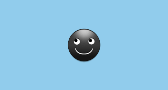 Black Smiling Face Emoji on Samsung One UI 4.0
