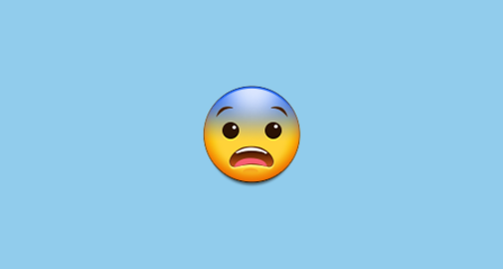 😨 Fearful Face Emoji on Samsung One UI 5.0