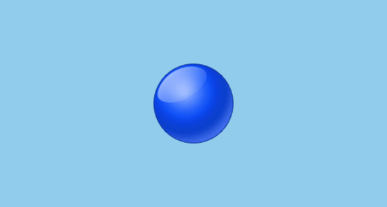 🔵 Círculo Azul Emoji on Samsung One UI 5.0