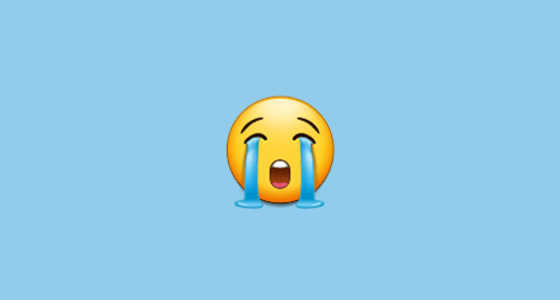 😭 Cara Llorando Fuerte Emoji on Samsung One UI 5.0