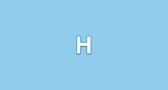 Regional Indicator Symbol Letter H Emoji on Samsung One UI 5.0