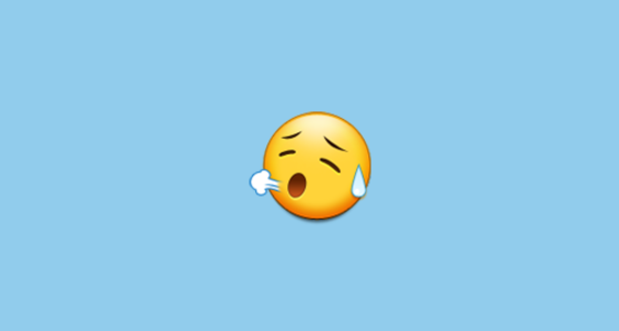 😥 Sad but Relieved Face Emoji on Samsung TouchWiz Nature UX 2