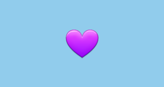 💜 Cœur Violet Emoji on Samsung TouchWiz Nature UX 2