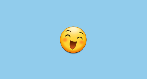 😄 Visage Très Souriant Aux Yeux Rieurs Emoji on Samsung TouchWiz Nature ...