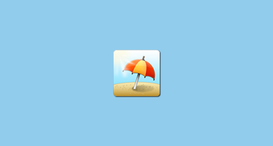 ⛱️ Parasol Sur Le Sol Emoji on Samsung TouchWiz Nature UX 2