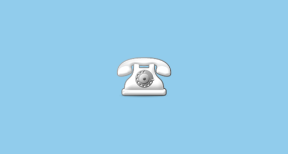 White Telephone Emoji on Samsung TouchWiz Nature UX 2