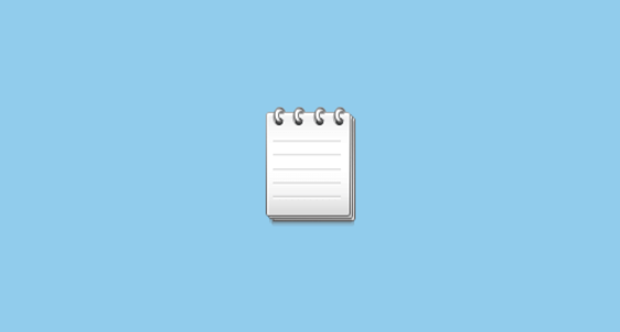 🗒️ Spiral Notepad Emoji on Samsung Experience 8.0