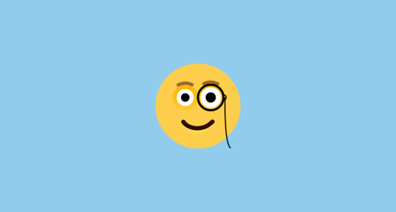 🧐 Face with Monocle Emoji on Skype Emoticons 1.2
