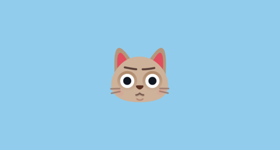 😾 Pouting Cat Emoji on Skype Emoticons 1.2